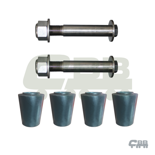 DRAWBAR PINS AND BUSH SET- 2 SIDES - RUBBER - BLACK – Chris's Body Builders