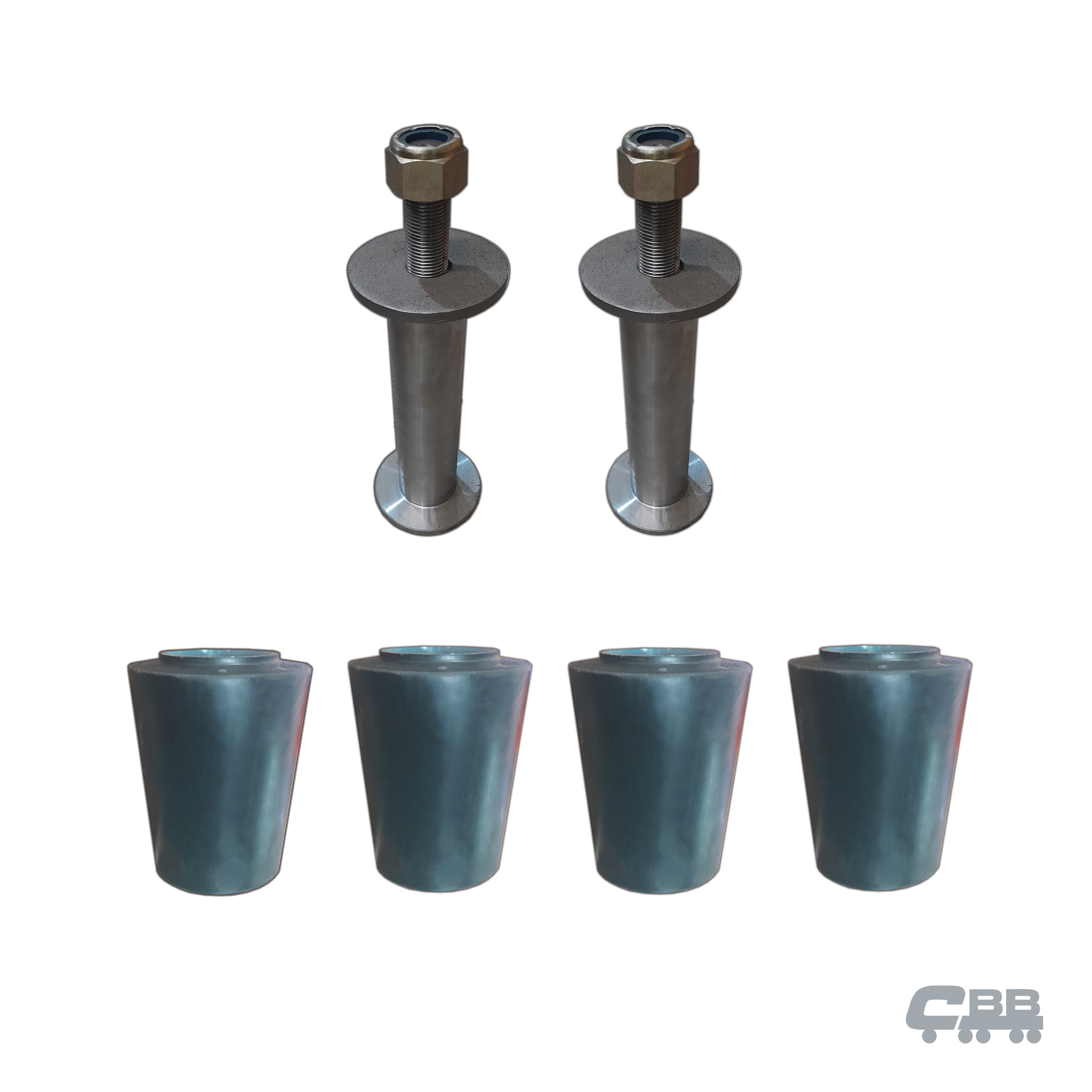 DRAWBAR PINS AND BUSH SET- 2 SIDES - RUBBER - BLACK – Chris's Body Builders