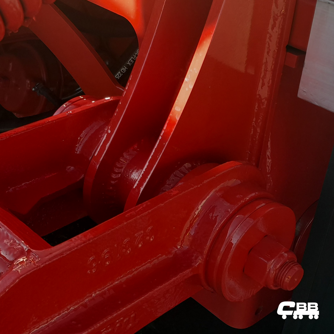 DRAWBAR PINS AND BUSH SET- 2 SIDES - RUBBER - BLACK – Chris's Body Builders